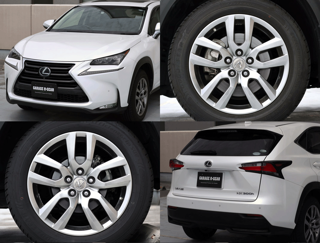 レクサスNX300h-iパッケージ-白-nagoya-H27 - 金融車販売 買取 ローン中の車 【ガレージイーギア】